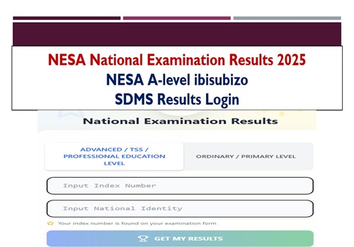 OUT-NESA National Examination Results 2025-Link| SDMS A-Level (S6 ...