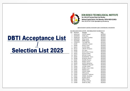 OUT-DBTI Acceptance List 2025 Registration & Listing for New and ...