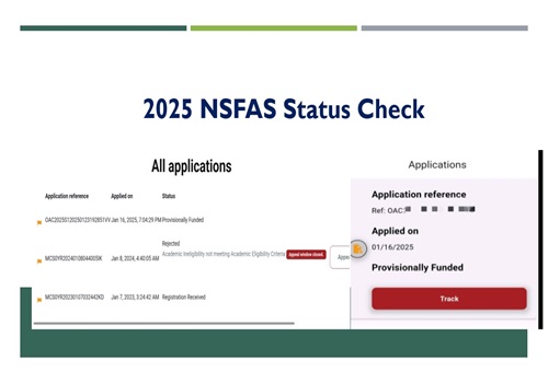 Zambia 2025 NSFAS Status Check Provisionally Funded Verification Or ...