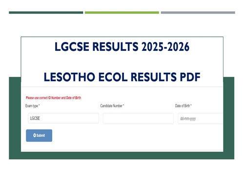 ECOL Results Pdf 2025/2026 Lesotho LGCSE Results Oct/Nov www ...