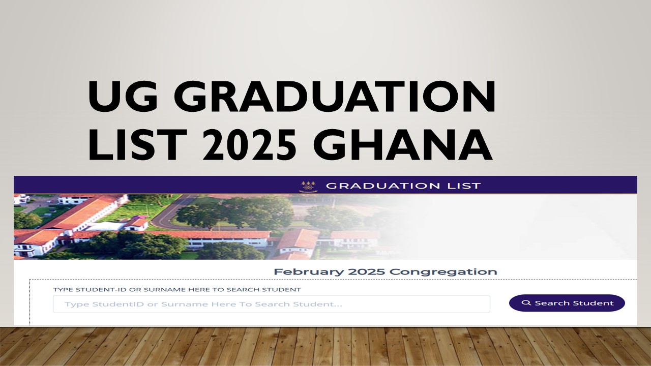 UG Graduation List 2025 University of Ghana Graduation Congregation ...