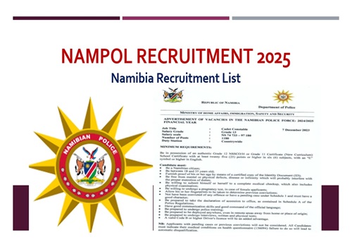 Nampol Recruitment 2025 Shortlisted Candidates www.nampol.gov.na ...