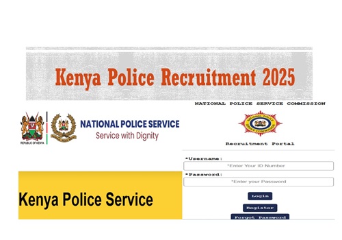 Kenya Police Recruitment 2025 Dates & Centres National Police ...