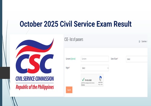 Link-October 13, 2025 Civil Service Exam Results CSE Professional Level ...