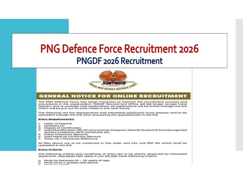PNG Defence Force Recruitment 2026 Application Form PNGDF Recruitment ...