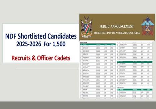 NDF Shortlisted Candidates 2025 For 1,500 Recruits & Officer Cadets ...