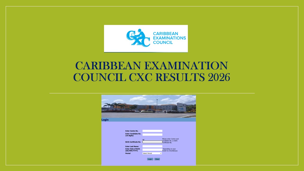 Caribbean Examination Council CXC Results 2026 CPEA CSEC CAPE CVQ CCSLC