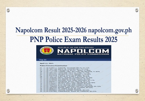 NAPOLCOM Results 2025-2026 PNP Entrance exam List of Passers PNPE 2025 ...
