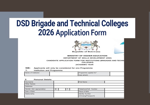 DSD Brigade and Technical Colleges Application Form 2026 Botswana ...
