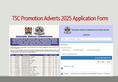 TSC Promotion Adverts August 2025 teachersonline.go.ke| TSC Promotion ...