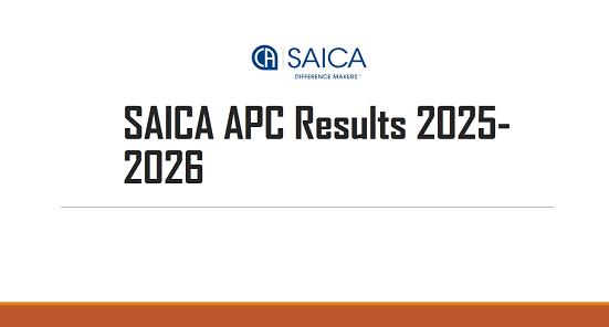 SAICA APC Results 2025-2026 | SAICA Results saica.org.za